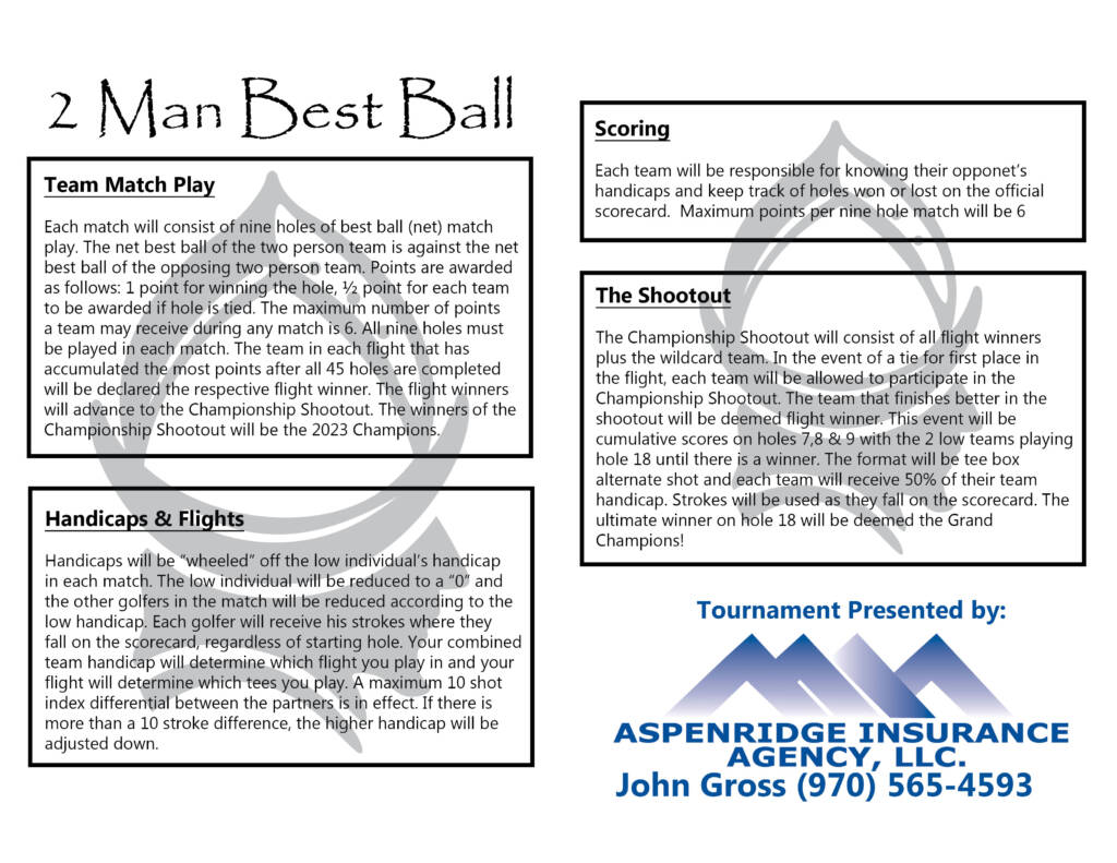 CMGA 2 Man Best Ball – Conquistador Golf Course