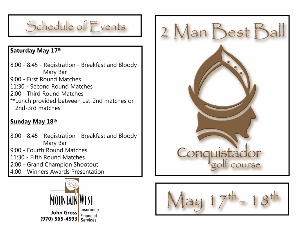 Mountain West 2-Man Best Ball – Conquistador Golf Course